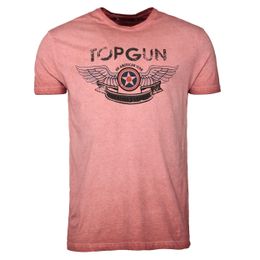 T-Shirt Top Gun "Construction TG20191039", Herren, Gr. 52L, rot, Obermaterial: 100% Baumwolle, Shirts T-Shirt