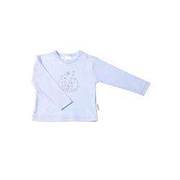 Langarmshirt Liliput "Polar B&auml;r", M&auml;dchen, Gr. 50/56, blau (hellblau), 100% Baumwolle, bedruckt, Rundhals, Shirts Langarmshirt, mit Druckkn&ouml;pfen auf der Schulter