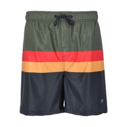 Badehose CRUZ "Indy", Kinder, Gr. 128, EURO-Gr&ouml;&szlig;en, gr&uuml;n, Elasthan, Polyester, bedruckt, Badehosen Badehose, mit bequemer Passform und Dehnbund