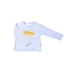 Langarmshirt Liliput, M&auml;dchen, Gr. 74/80, blau (hellblau), 100% Baumwolle, bedruckt, normal, Rundhals, Shirts Langarmshirt, mit tollem Frontprint