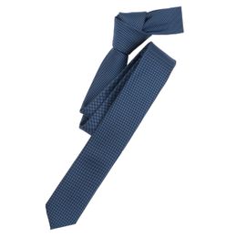 Krawatte Venti "Venti Krawatte gemustert", Herren, blau (mittleres dunkelblau), 70% Polyester, 30% Seide, Krawatten