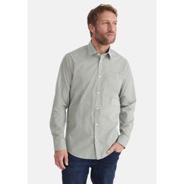 Langarmhemd Stooker Men "HUGH Hemd Langarm Regular Fit", Herren, Gr. L, US-Gr&ouml;&szlig;en, gr&uuml;n mosaic, Web, 60% Baumwolle, 40% Polyester, regular fit, Hemden, Langarm Hemd Regular Fit f&uuml;r Herren