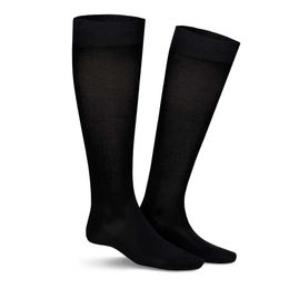 Kniestr&uuml;mpfe Kunert "Kniestrumpf Clark", Herren, Gr. 43-46, schwarz (schwarz 0070), Obermaterial: 98% Baumwolle CO. 2% Elasthan EL., Socken Kniestr&uuml;mpfe