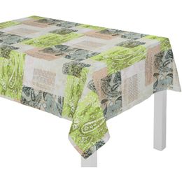 Tischdecke WIRTH "JOLANDA" Gr. 5, gr&uuml;n, B:130cm L:220cm, Polyester, Tischdecken, Tischdecke