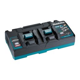 Makita Schnelllade-Ger&auml;t "DC40RB Doppel", gelb, B:35,3cm H:10cm T:17,6cm, Ladeger&auml;te, f&uuml;r zwei 40V max. XGT-Akkus
