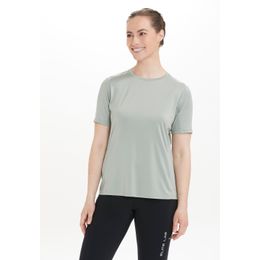 Funktionsshirt ELITE LAB "Tech Elite X1", Damen, Gr. 36, grau (grau, gr&uuml;n), 93% Polyester, 7% Elasthan, unifarben, normal, Rundhals, Shirts Funktionsshirt, mit feuchtigkeitsregulierender Eigenschaft
