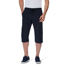 Bermudas HERO by John Medoox "William Beach Bermuda", Herren, Gr. M, blau (navy), Sweatware, 70% Baumwolle, 30% Polyester, gerade kurz, Hosen Bermudas, Bermuda Casual Funktionsqualit&auml;t f&uuml;r Herren