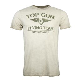 T-Shirt Top Gun "Ease TG20191041", Herren, Gr. 52L, gr&uuml;n (olive), Obermaterial: 100% Baumwolle, Shirts T-Shirt