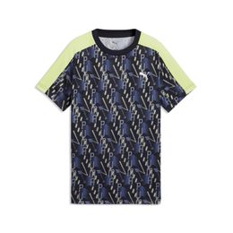 T-Shirt Puma "Essentials Training Bedrucktes T-Shirt Jungen", Jungen, Gr. 116, new navy blau, Obermaterial: 100% Polyester. Kragen: 100% Polyester, regular fit, Rundhals, Shirts T-Shirt