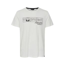 T-Shirt 11 Project "T-Shirt PRMattis", Herren, Gr. S, wei&szlig; (snow wei&szlig;), Obermaterial: 100% Baumwolle CO., Shirts T-Shirt