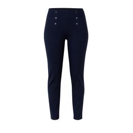 Leggings STOOKER WOMEN "SIENNA Jerseyhose", Damen, Gr. 44/46, blau (navy blazer), Jersey, 67% Viskose, 27% Polyamid, 6% Elasthan, eng lang, Hosen Leggings, Damenhose Slim Fit Knitterfreie Jersey f&uuml;r Damen