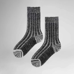 Socken Hudson "Socke Paint", Damen, Gr. 35-38, schwarz (schwarz 0005), Obermaterial: 50% Wolle WO. 50% Polyacryl PAN., Socken Socken
