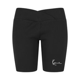 Shorts Karl Kani "Karl Kani Damen", Damen, Gr. XS, US-Gr&ouml;&szlig;en, schwarz, 97% Baumwolle, 3% Elasthan, skinny fit, Hosen Shorts