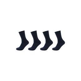 Socken Camano "Diabetikersocken 4er Pack", Damen, Gr. 35-38, blau (navy), 78% Baumwolle, 20% Polyamid, 2% Elasthan, uni, Socken Socken