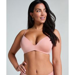 Hunkem&ouml;ller B&uuml;gelloser BH HUNKEM&Ouml;LLER "Vorgeformter BH ohne B&uuml;gel Mona", Damen, Gr. 75E, Cup E, rosa, 60% Polyamid, 24% Polyester, 16% Elasthan, BHs