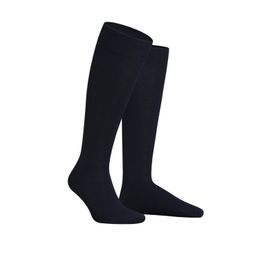 Kniestr&uuml;mpfe Hudson "Kniestrumpf Only 2-Pack", Damen, Gr. 39-42, schwarz (nachtblau 0311), Obermaterial: 75% Schurwolle WV. 23% Polyamid PA. 2% Elasthan EL., Socken Kniestr&uuml;mpfe