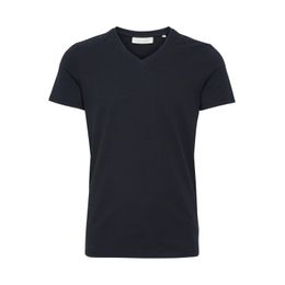 T-Shirt Casual Friday "T-Shirt CFLincoln", Herren, Gr. L, blau (night navy), Obermaterial: 95% Baumwolle CO. 5% Elasthan EL., Shirts T-Shirt