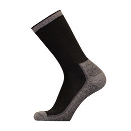 Socken UphillSport "HONKA", Damen, Gr. 35-38, schwarz (schwarz, grau), 40% Wolle, 40% Polyacryl, 19% Polyamid, 1% Elasthan, mehrfarbig, Socken Socken, mit elastischer Flextech-Struktur