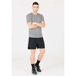 Funktionsshirt Virtus "Beed", Herren, Gr. S, grau, 95% Polyester, 5% Elasthan, unifarben, normal, Rundhals, Shirts Funktionsshirt, mit schnell trocknender Eigenschaft