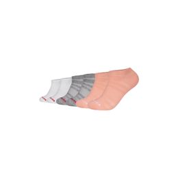 Sneakersocken s.Oliver "Sneakersocken urban Sport 6er Pack", Herren, Gr. 35-38, coral cloud, 69% Baumwolle, 21% Polyester, 7% Polyamid, 3% Elasthan, uni, Socken Sneakersocken, 6er Pack Mesh-Bel&uuml;ftung f&uuml;r ausgeglichenes Fu&szlig;klima