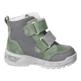 Lauflernschuh Pepino BY RICOSTA "Janne 50 WMS: weit", Baby, Gr. 26, salbei, grau, Lederimitat, Veloursleder, Schuhe Lauflernschuh, Klettstiefel, Winterboots mit Sympatex, Gr&ouml;&szlig;enschablone zum Download