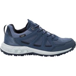 Wanderschuh Jack Wolfskin "WOODLAND 2 TEXAPORE LOW W", Damen, Gr. UK 6,5 - EU 40, Normalschaft, grau (graphite), Obermaterial: Synthetik. Obermaterial 2: Textilmaterial. Futter: Polyester, Schuhe Wanderschuh