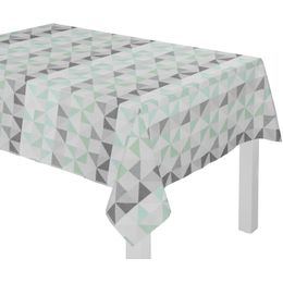 Tischdecke WIRTH "BERLARE" Gr. 3, gr&uuml;n (mint), B:130cm L:160cm, Baumwolle, Polyester, Tischdecken, Tischdecke