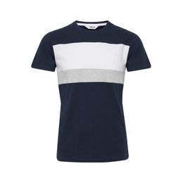 !Solid Rundhalsshirt SOLID "Rundhalsshirt SDSascha", Herren, Gr. XL, blau (insignia b), Obermaterial: 100% Baumwolle CO., Shirts Rundhalsshirt