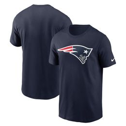 T-Shirt Nike "Nike T-Shirt New England Patriots Nike Logo Essential", Damen, Gr. L, blau, 100% Baumwolle, Shirts T-Shirt