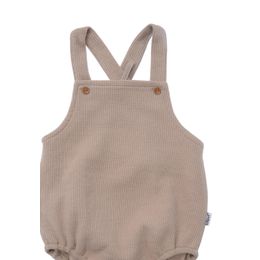 Strampler Liliput, Jungen, Gr. 74/80, EURO-Gr&ouml;&szlig;en, beige, 60% Baumwolle, 40% Polyester, kurz, Overalls, mit verstellbaren Tr&auml;gern
