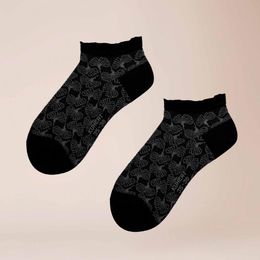 Sneakersocken Kunert "Sneaker Allover Essential", Herren, Gr. 35-38, schwarz (schwarz 0070), Obermaterial: 61% Baumwolle CO. 39% Polyamid PA., Socken Sneakersocken