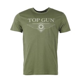 T-Shirt Top Gun "TG20201045", Herren, Gr. 4 XL, gr&uuml;n (olive), Obermaterial: 100% Baumwolle, Shirts T-Shirt