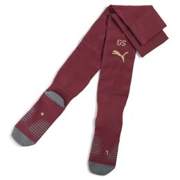 Fu&szlig;ball Stutzenstr&uuml;mpfe Puma "Galatasaray SK 25/26 Socken Herren", Herren, Gr. 3.5-6, beige (team regal rot matte gold beige), 68% Polyester, 18% Polyamid, 12% Baumwolle, 2% Elasthan, Socken