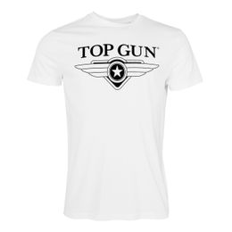 T-Shirt Top Gun "TG20201045", Herren, Gr. 4 XL, wei&szlig;, Obermaterial: 100% Baumwolle, Shirts T-Shirt