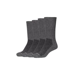 Socken Camano "Diabetikersocken 4er Pack", Damen, Gr. 35-38, grau (anthrazit), 74% Baumwolle, 24% Polyamid, 2% Elasthan, uni, Socken Socken