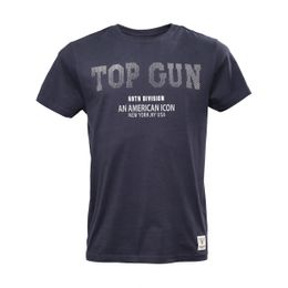 T-Shirt Top Gun "TG20213006", Herren, Gr. 48S, blau (navy), Obermaterial: 100% Baumwolle, Shirts T-Shirt