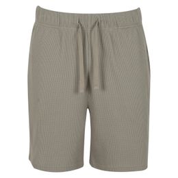 Sweatshorts Urban Classics "Urban Classics Herren Waffle Sweat Shorts", Herren, Gr. 5XL, US-Gr&ouml;&szlig;en, paleolive, 65% Baumwolle, 35% Polyester, unifarben, relaxed fit, Hosen Sweatshorts