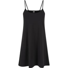 Shirtkleid Urban Classics "Urban Classics Damen Ladies Stretch Jersey Hanger Dress", Damen, Gr. M, US-Gr&ouml;&szlig;en, schwarz, 95% Baumwolle, 5% Elasthan, unifarben, skinny fit, Rundhals, Kleider Shirtkleid
