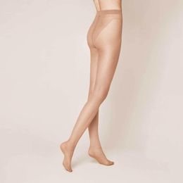 Feinstrumpfhose Kunert "Strumpfhose Beauty 7", Damen, Gr. 36-38, beige (crystal 1005), Obermaterial: 60% Polyamid PA. 40% Polyurethan PU., Strumpfhosen Feinstrumpfhose