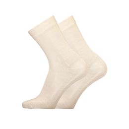 Socken UphillSport "MERINO LIGHT", Damen, Gr. 43-46, wei&szlig; (altwei&szlig;), 58% Wolle, 40% Polyamid, 2% Elasthan, unifarben, Socken Socken, 2er-Pack mit Woll-Anteil