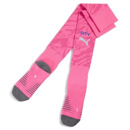 Fu&szlig;ball Stutzenstr&uuml;mpfe Puma "Manchester City 25/26 Torwartsocken Herren", Herren, Gr. 7-9, rosa (fluro pink pes orchid shadow), 81% Polyester, 10% Baumwolle, 7% Polyamid, 2% Elasthan, Socken