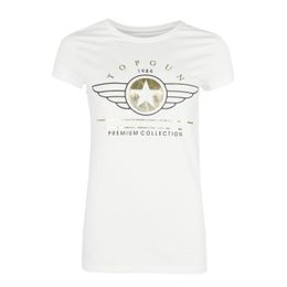 T-Shirt Top Gun "TG20193050", Damen, Gr. 52L, wei&szlig;, Obermaterial: 100% Baumwolle, Shirts T-Shirt