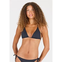 ENDURANCE ATHLECIA Triangel-Bikini-Top ATHLECIA "Sherrill", Damen, Gr. 38, schwarz, 85% Polyamid, 15% Elasthan, unifarben, Bikini-Oberteile, im stilvoll gebundenen Triangle-Style