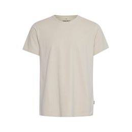 T-Shirt Blend "T-Shirt BHDinton", Damen, Gr. L, beige (oyster gray), Obermaterial: 95% Baumwolle CO. 5% Elasthan EL., Shirts T-Shirt