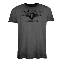 T-Shirt Top Gun "Wing cast TG20191040", Herren, Gr. 52L, schwarz, Obermaterial: 100% Baumwolle, Shirts T-Shirt