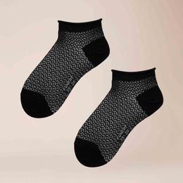 Sneakersocken Kunert "Sneaker Ajour Essential", Herren, Gr. 35-38, schwarz (schwarz 0070), Obermaterial: 61% Baumwolle CO. 39% Polyamid PA., Socken Sneakersocken