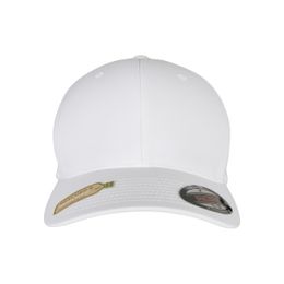 Flex Cap Flexfit "Flexfit Accessoires Flexfit Recycled Polyester Cap", Gr. L/XL, wei&szlig;, 97% Polyester (Recycelt), 3% Elasthan, unifarben, Caps