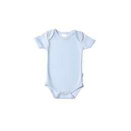 Kurzarmbody Liliput "Hellblau", Jungen, Gr. 74/80, EURO-Gr&ouml;&szlig;en, blau (hellblau), 100% Baumwolle, unifarben, kurz, Rundhals, Bodys, mit praktischen Druckkn&ouml;pfen