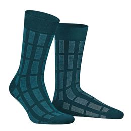Socken Hudson "Socke Pin", Damen, Gr. 39-42, blau (capri blau 0111), Obermaterial: 75% Baumwolle CO. 23% Polyamid PA. 2% Elasthan EL., Socken Socken