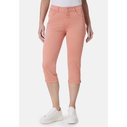 7/8-Jeans STOOKER WOMEN "Tahiti Denim Capri Slim Fit", Damen, Gr. 38, orange (orange peach), Denim/Jeans, 84% Baumwolle, 14% Polyester, 2% Elasthan, eng 7/8-L&auml;nge, Jeans, Capri Slim Fit Casual Clean Wash Denim Jeans f&uuml;r Damen
